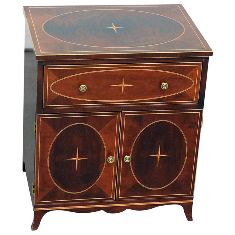 English Regency Style Mahogany Night Stand Commode at 1stDibs