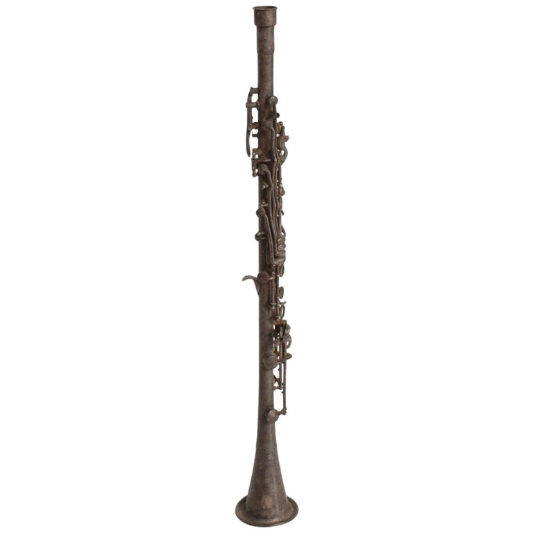 Antique Decorative European Clarinet Oboe Sterling Silver Plated 38526 ...