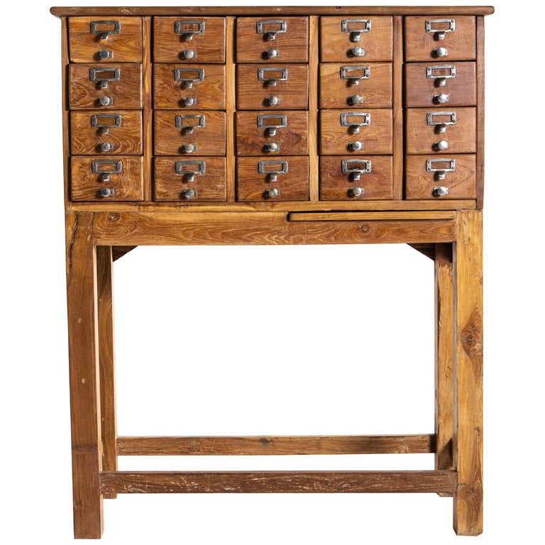 Chest on Stand with 20 Drawers at 1stdibs