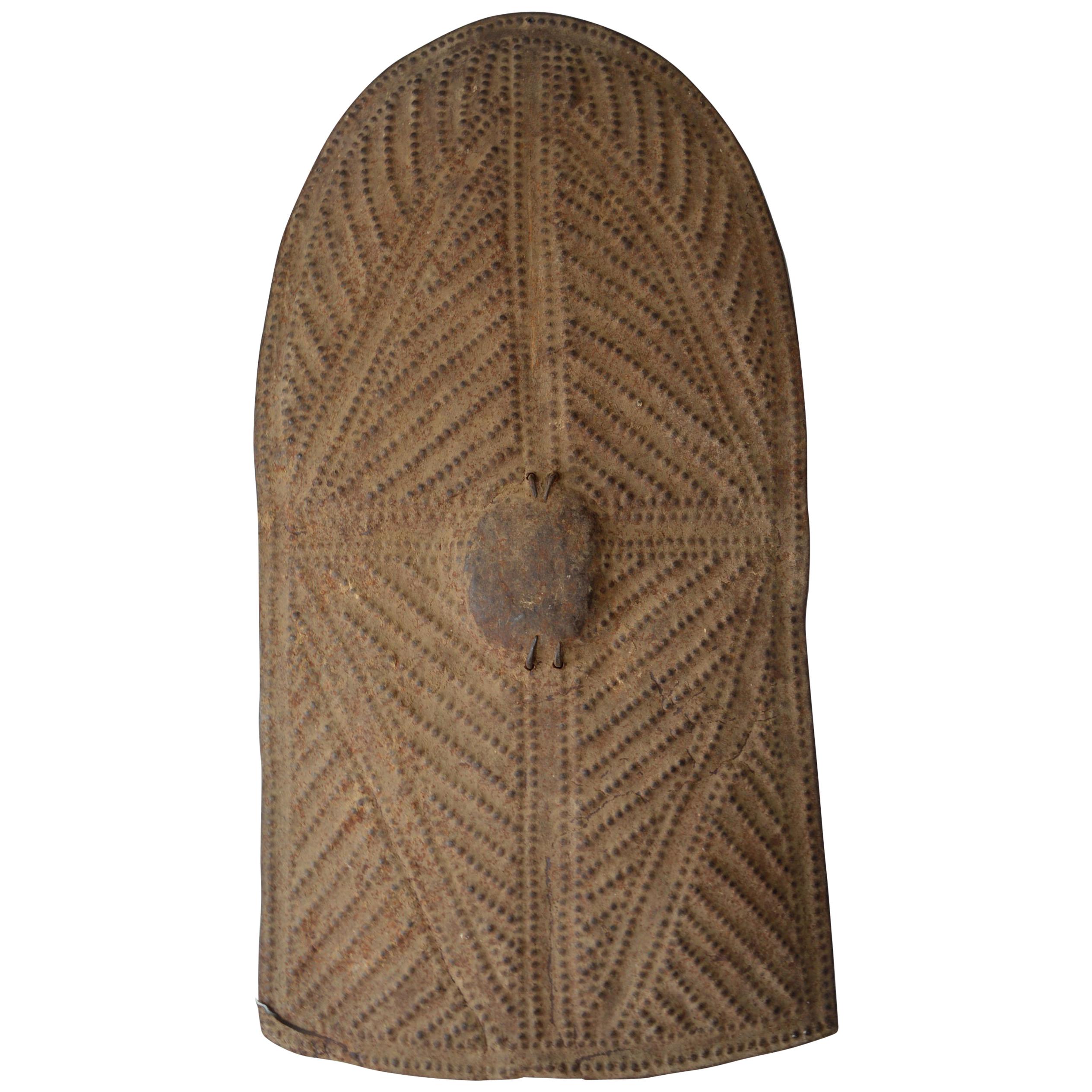 African Tribal Fine Kirdi Metal Shield Cameroon at 1stDibs