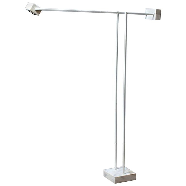 Halogen Floor Lamp, Italy, 1960s, Base and Lamp Holder in Carrara ...