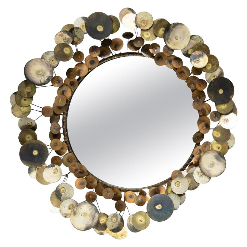 Curtis Jere Raindrop Mirror at 1stDibs