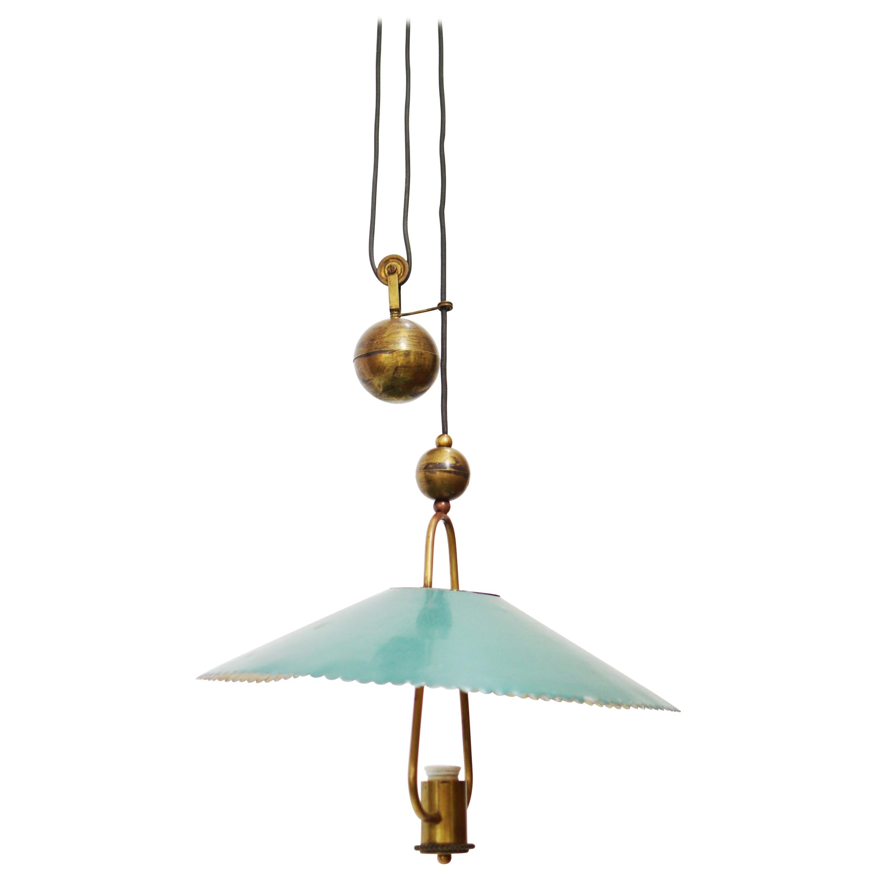 Italian Counter-Balance Pendant Light, 1950s at 1stDibs