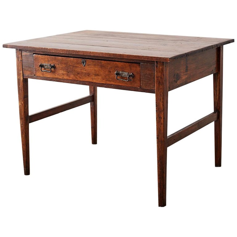 Rustic Pine Farmhouse Work Table or Desk at 1stDibs