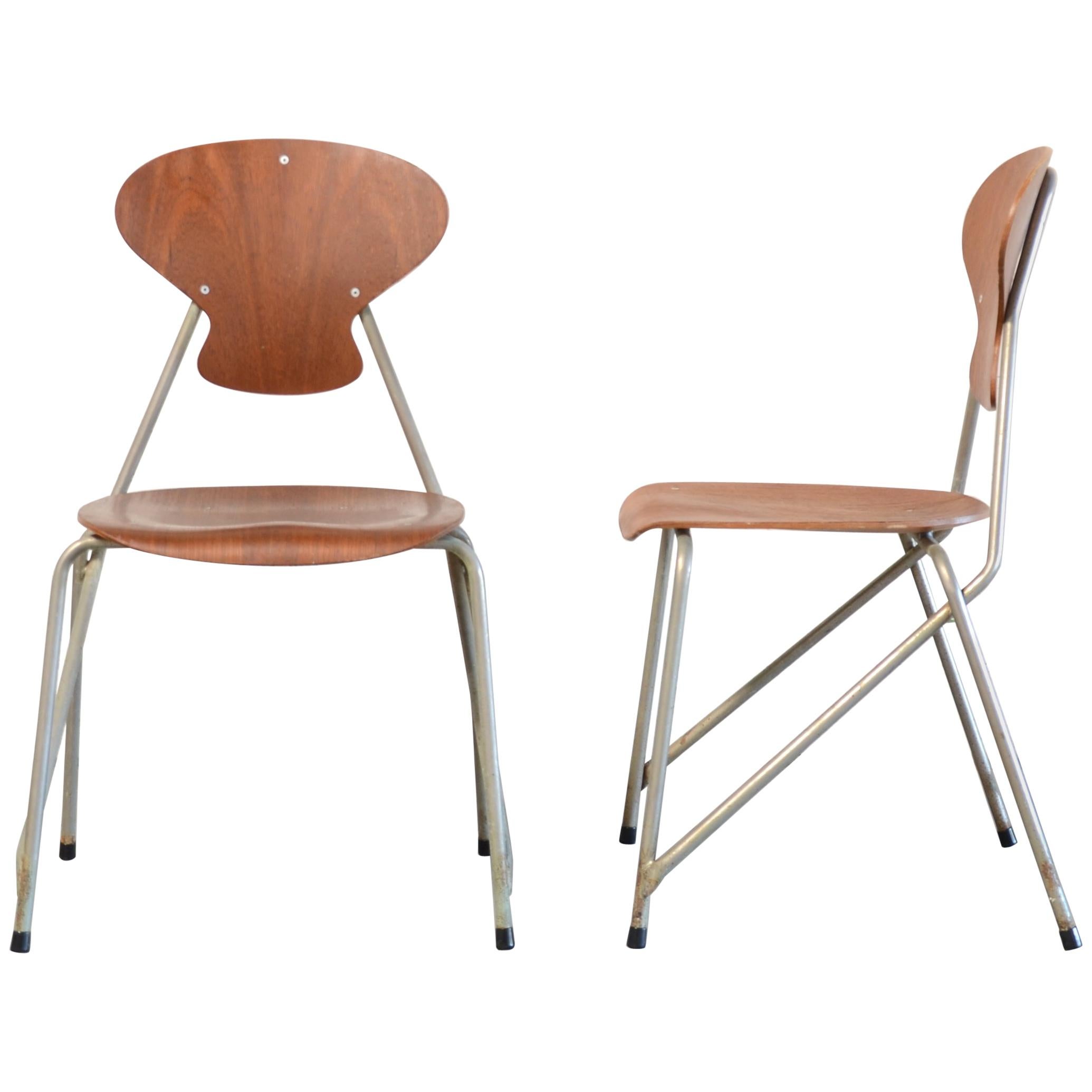 Steen Eiler Rasmussen and Kai Lyngfeldt Larsen Pair of Chairs for ...