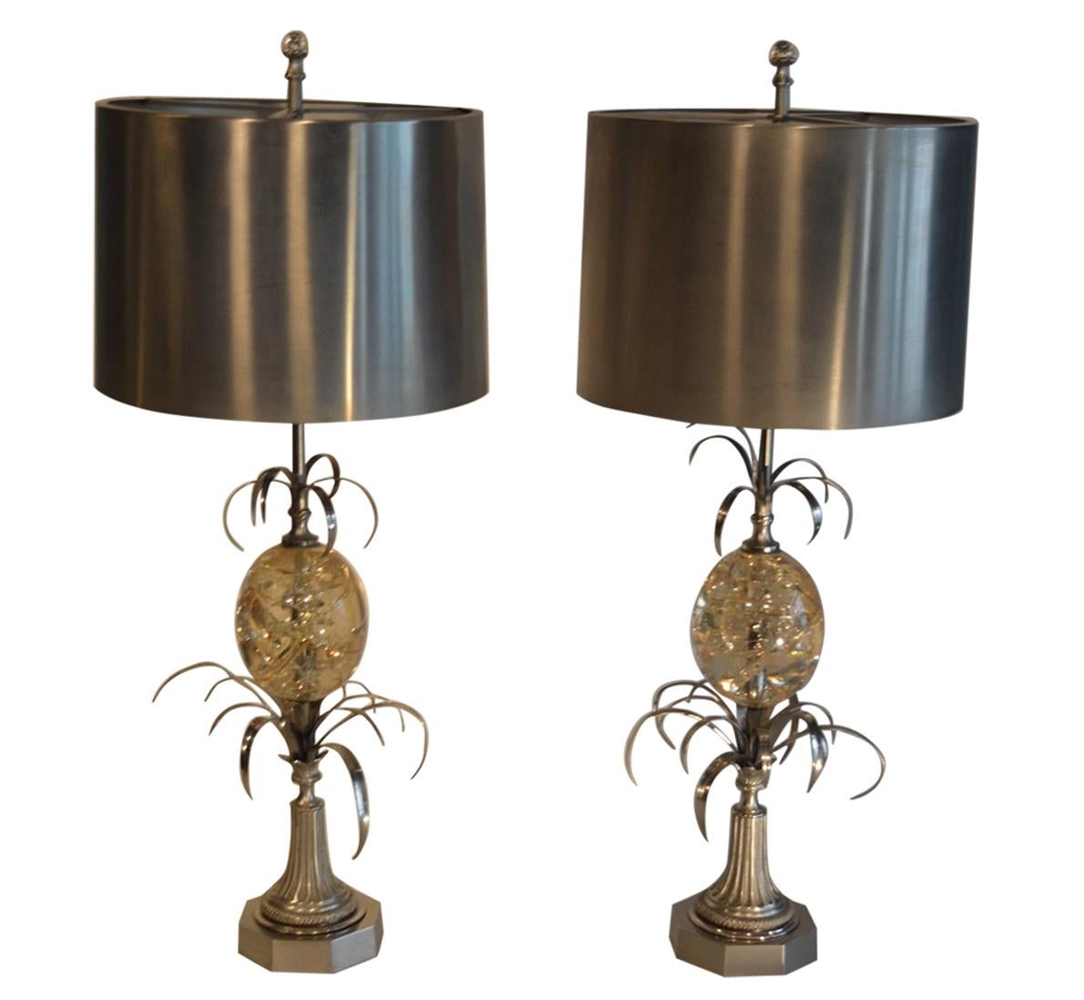 Pair of Lamps by Maison Charles at 1stDibs