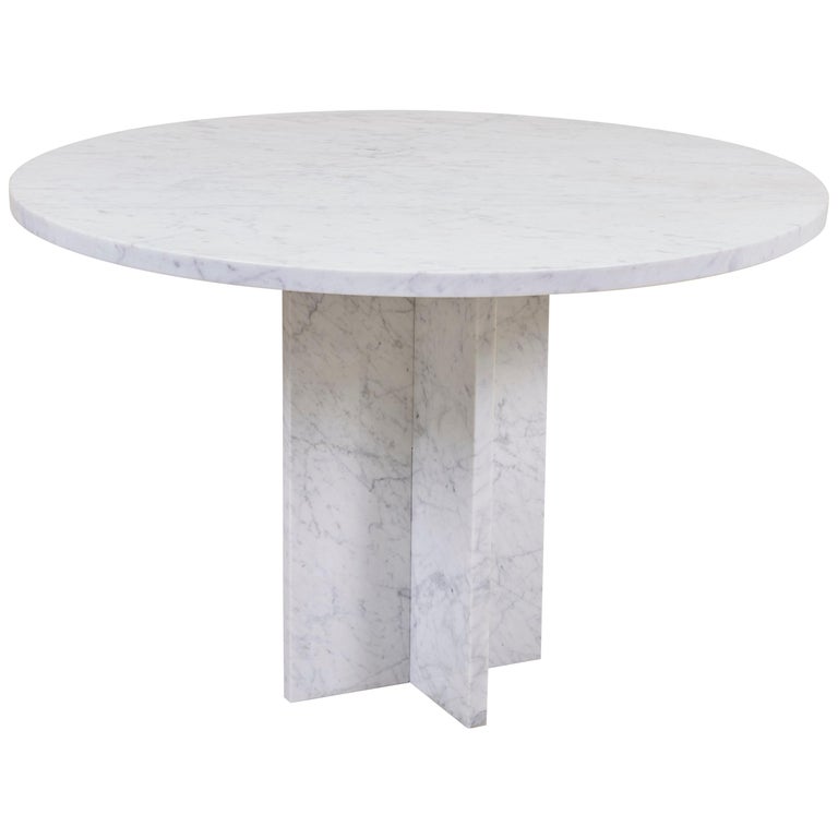 Dining Table in Marble, Italy, 1970s at 1stDibs