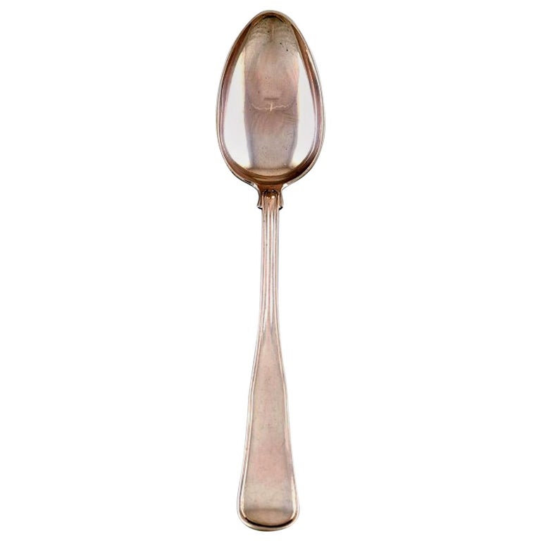 Carl Juul, Old Danish Soup Spoon in Silver, circa 1900 For Sale at 1stDibs