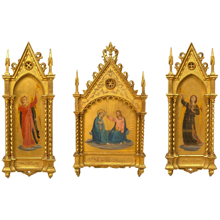 Italian Renaissance Style Triptych For Sale at 1stDibs