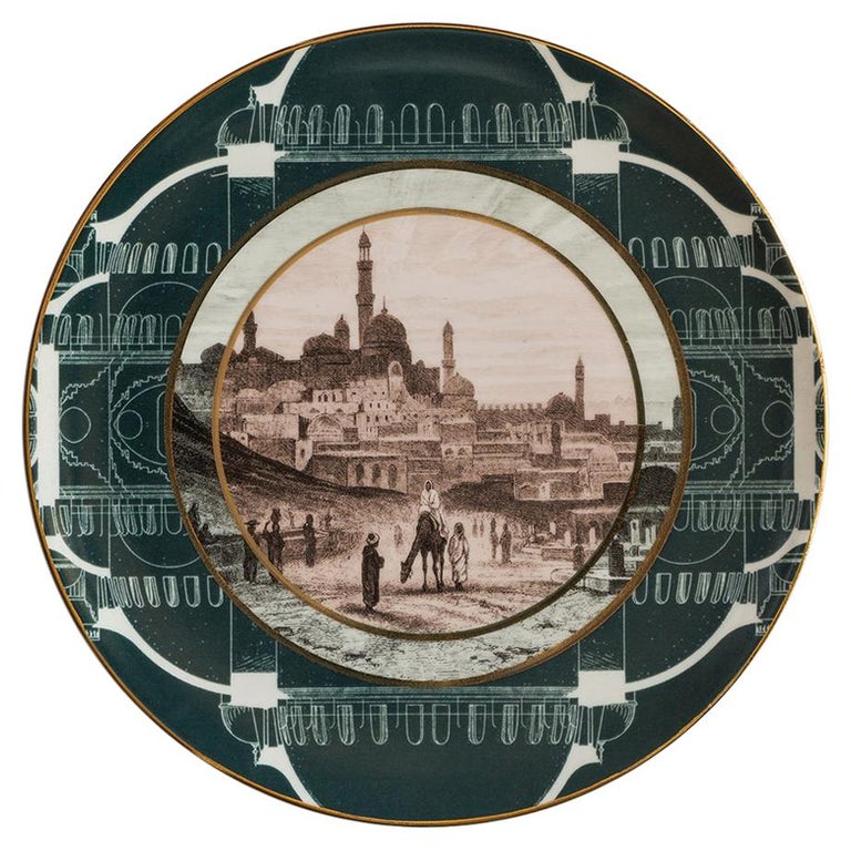 Lebanon Porcelain Dinner Plate, Made in Italy For Sale at 1stDibs
