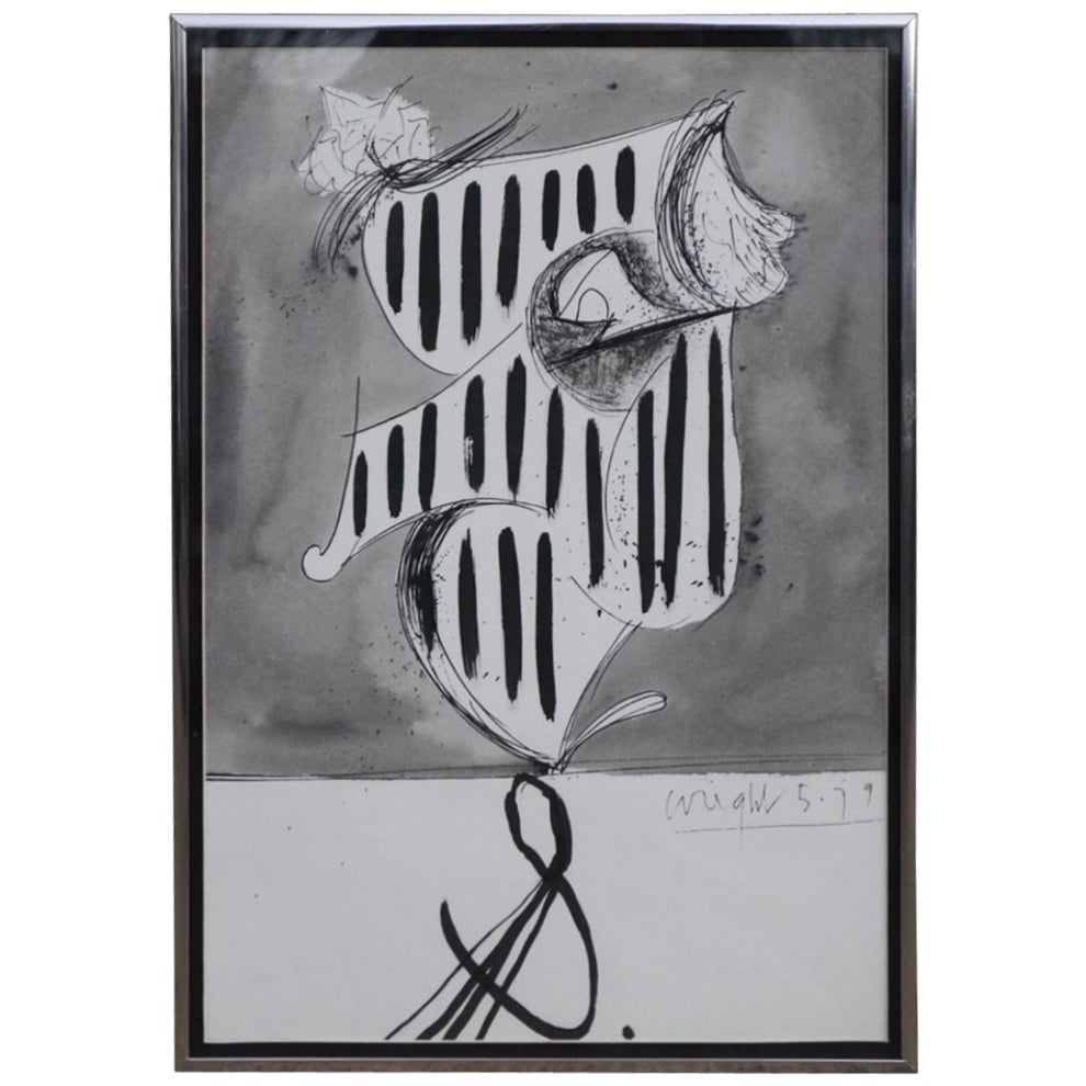 Large English Hillman Car Print, Framed Under Glass For Sale at 1stDibs