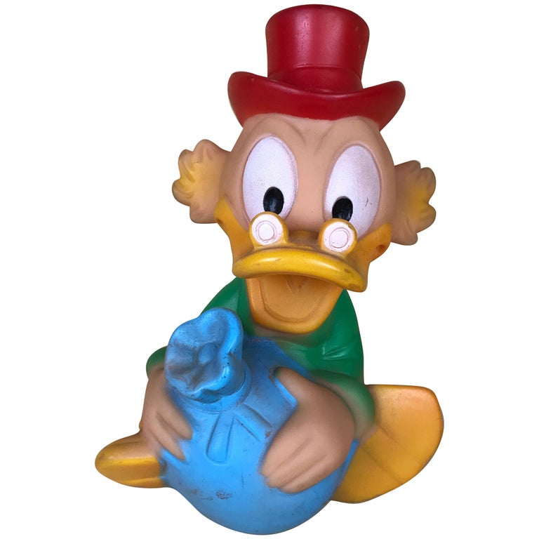 1960s Vintage Uncle Scrooge Squeak Toy Made in Spain by Jugasa for ...