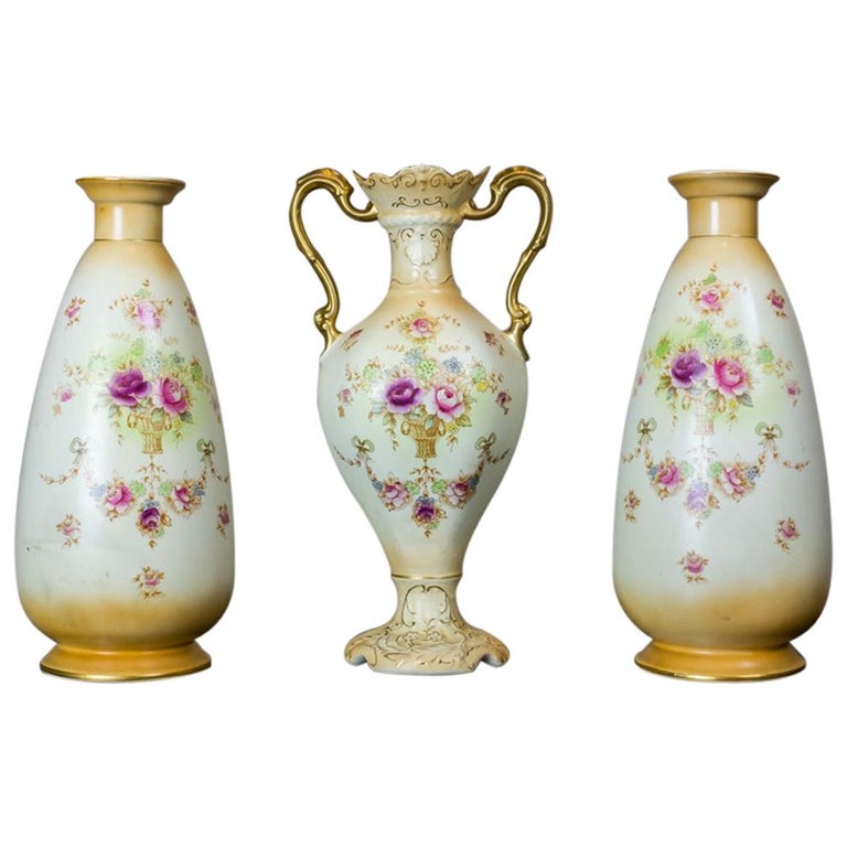 Set of Devon Ware Vases from the 1920s For Sale at 1stdibs