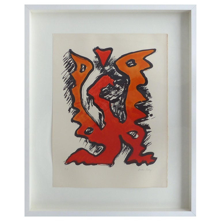 Man Ray Original Signed Color Lithograph "The Flame" Signed Artist's ...