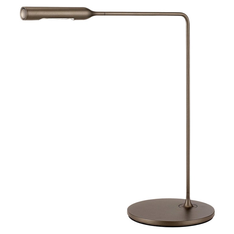 Lumina Flo Desk Lamp in Bronze Metal Paint by Foster+Partners For Sale ...