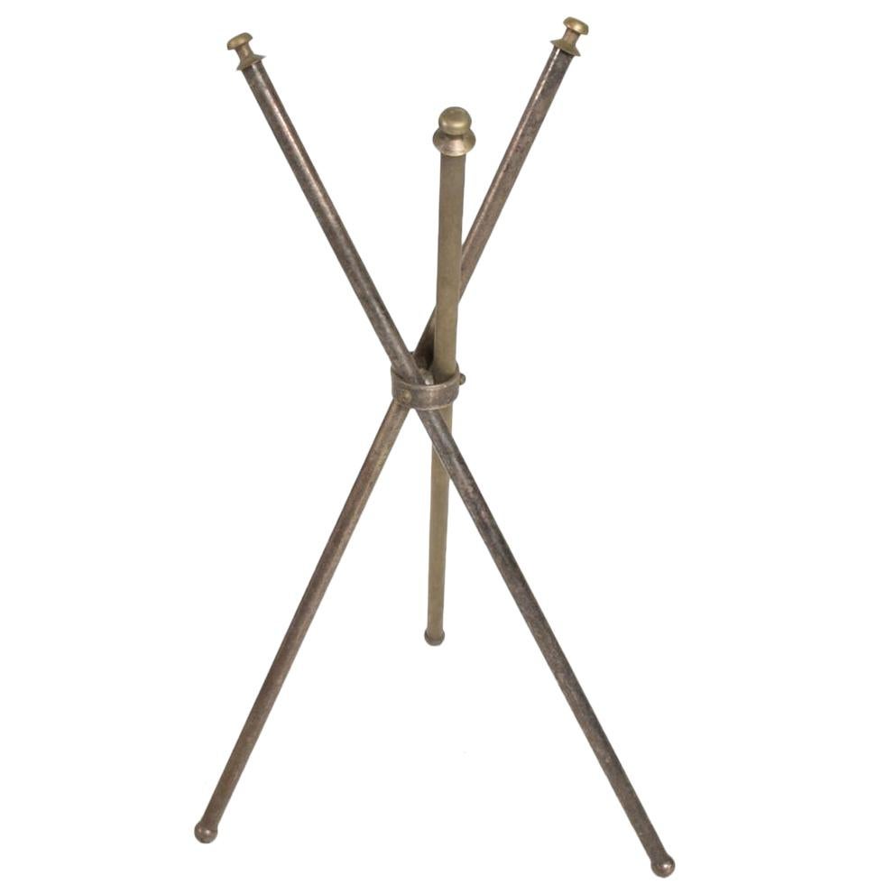 Mid-Century Modern Silver Plated Base for a Side Table For Sale at 1stDibs