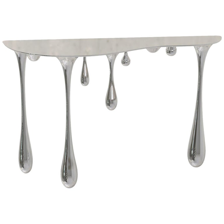 Dripping Console Table No.2 Hallway Entry Table by Zhipeng Tan For Sale ...