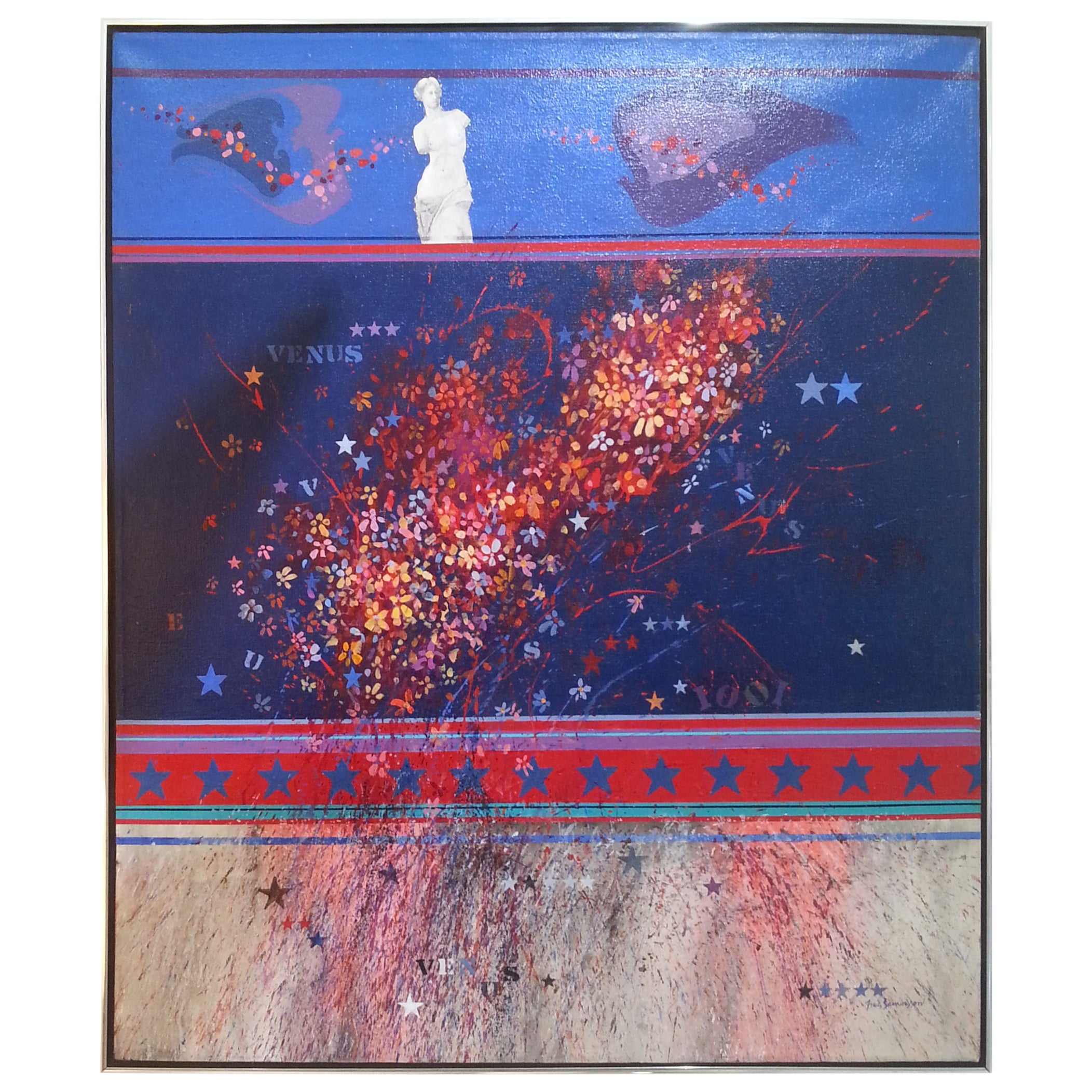 Exceptional Painting by Maryan S. Maryan, Oil on Canvas, 1956 at 1stDibs