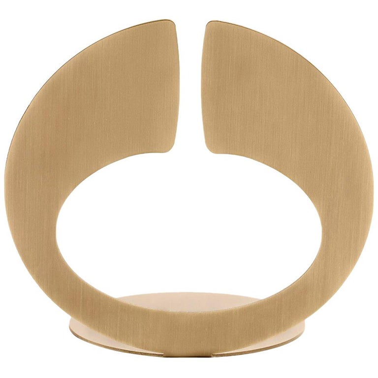 Contemporary Handcrafted Bookend "Keres" in Oxidized Brass by Anaktae ...