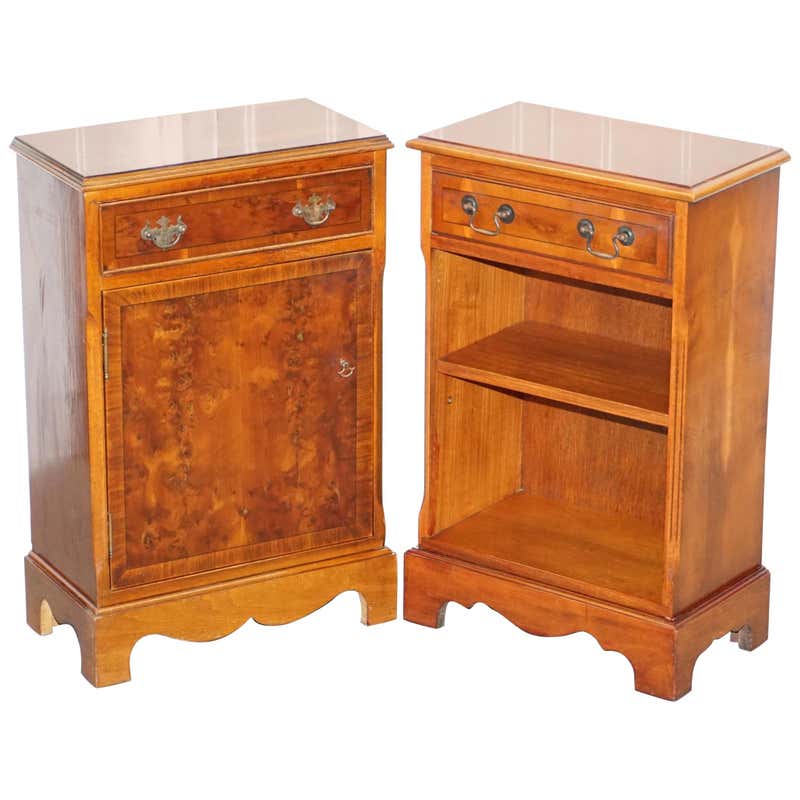 Elegant Pair Of Vintage Cupboards At 1stdibs