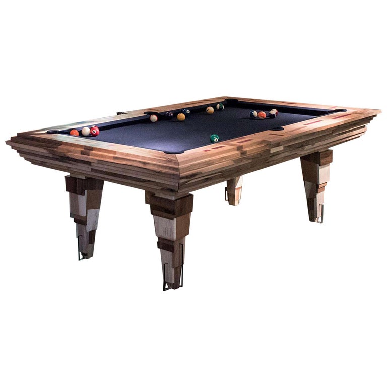 'Light Tropics' Handcrafted Pool Table and Cue Stand by Hillsideout For ...