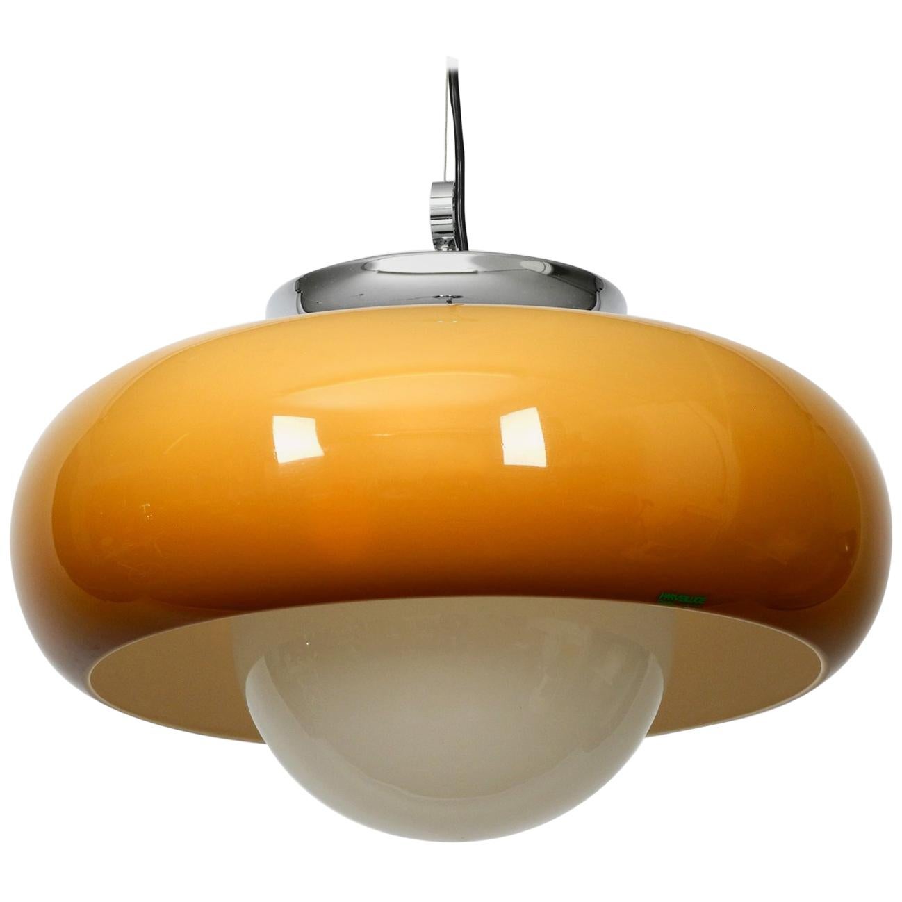 1970s Extra Large Pendant Lamp and Glass Ball by HARVEILUCE iGUZZINI at ...