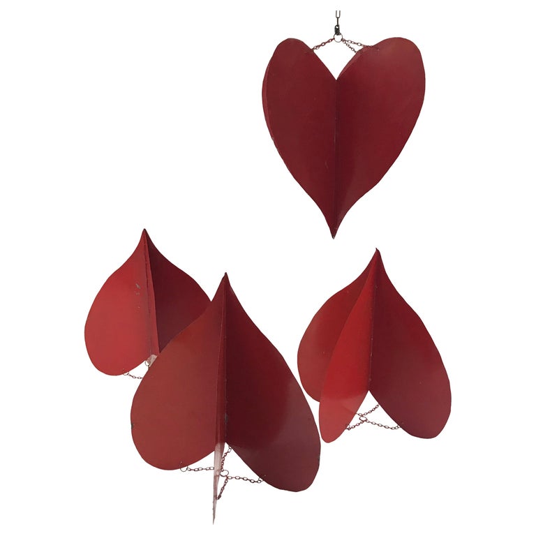 Set von 4 dekorativen Herzen im Angebot bei 1stDibs