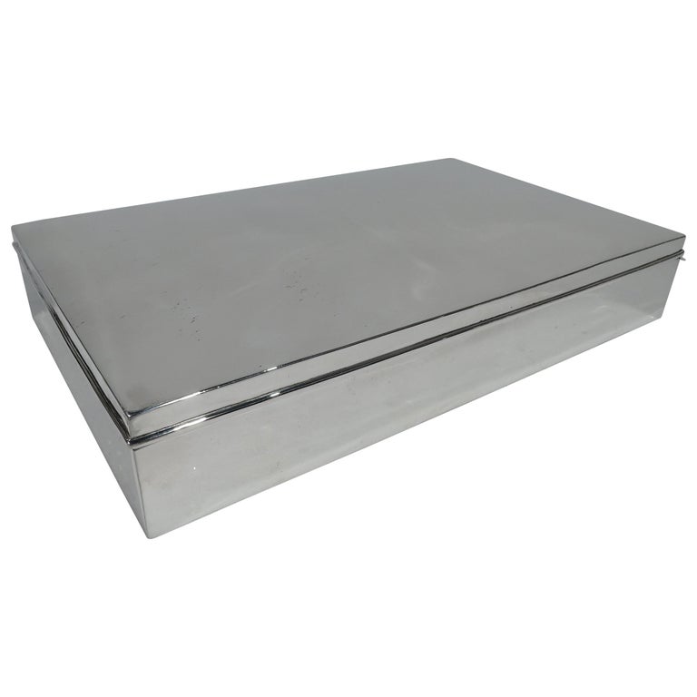 Classic Antique Tiffany Sterling Silver Box For Sale at 1stDibs