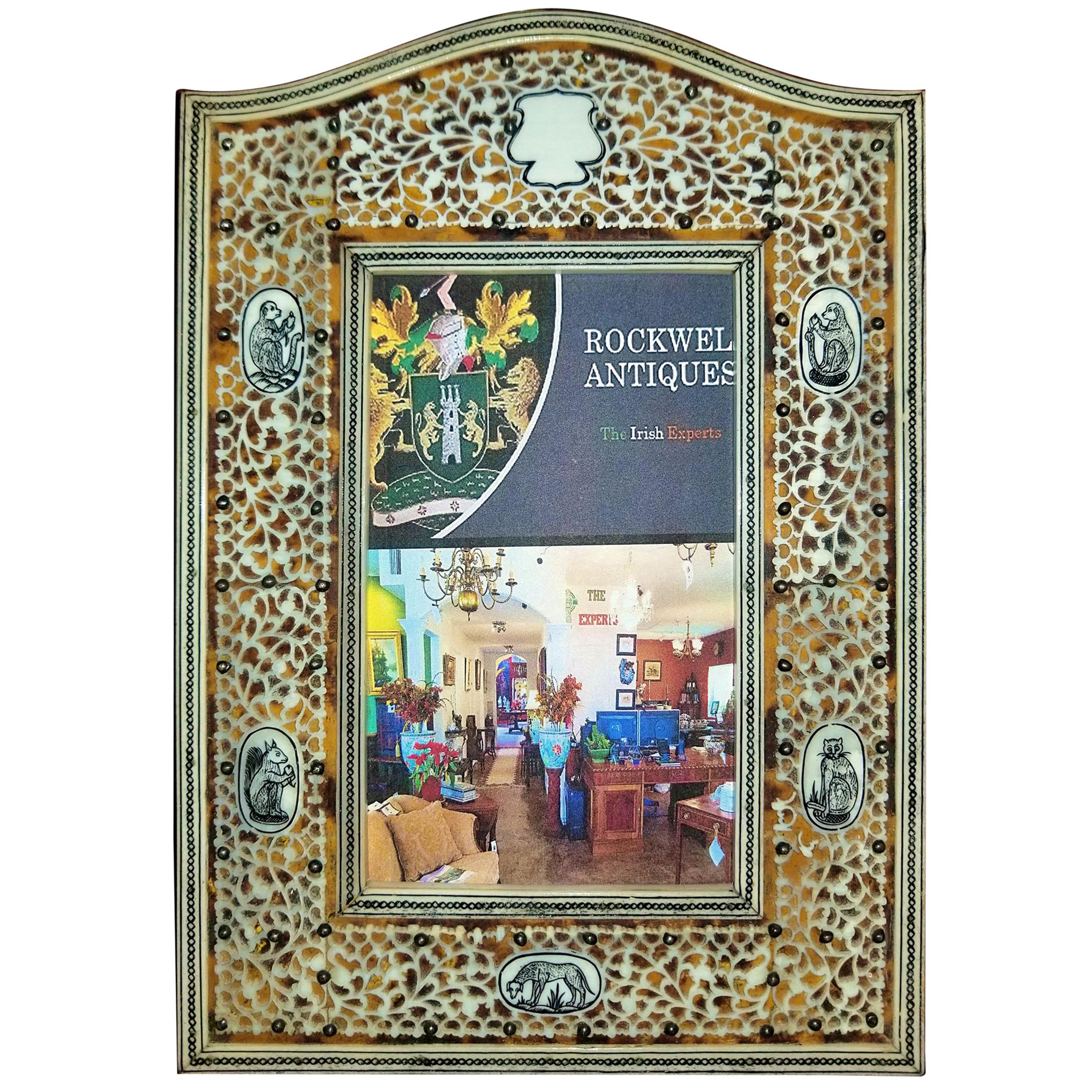 19th Century Anglo-Indian Vizagapatam Shell and Bone Picture Frame at ...