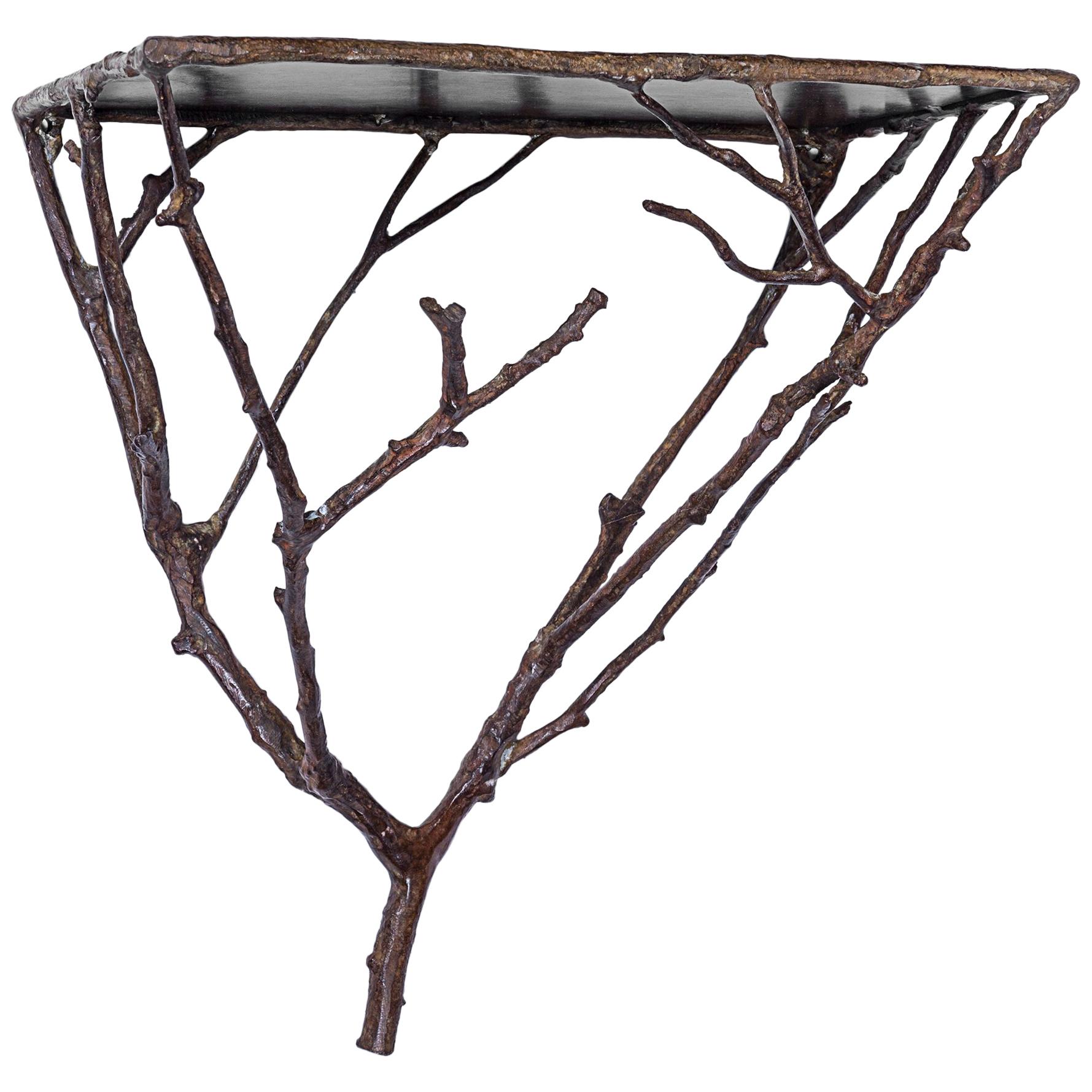 Brass Twig Wall Bracket, Bronze Finish, Made in Germany at 1stDibs