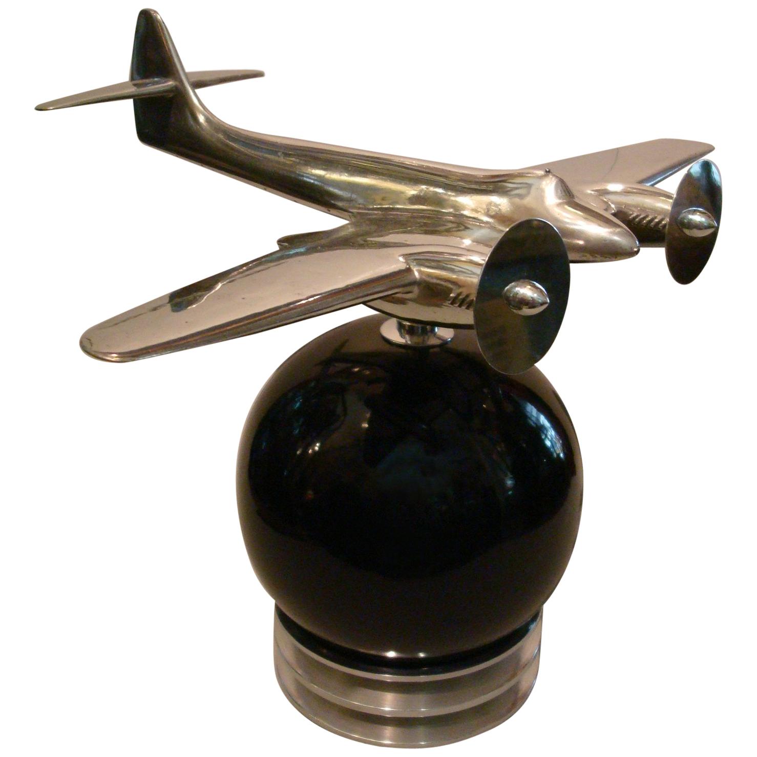 Aviation Vintage Desk Airplane Model 1940s at 1stDibs