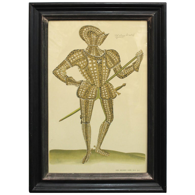 Tudor Military Suit of Armor Framed Print at 1stDibs