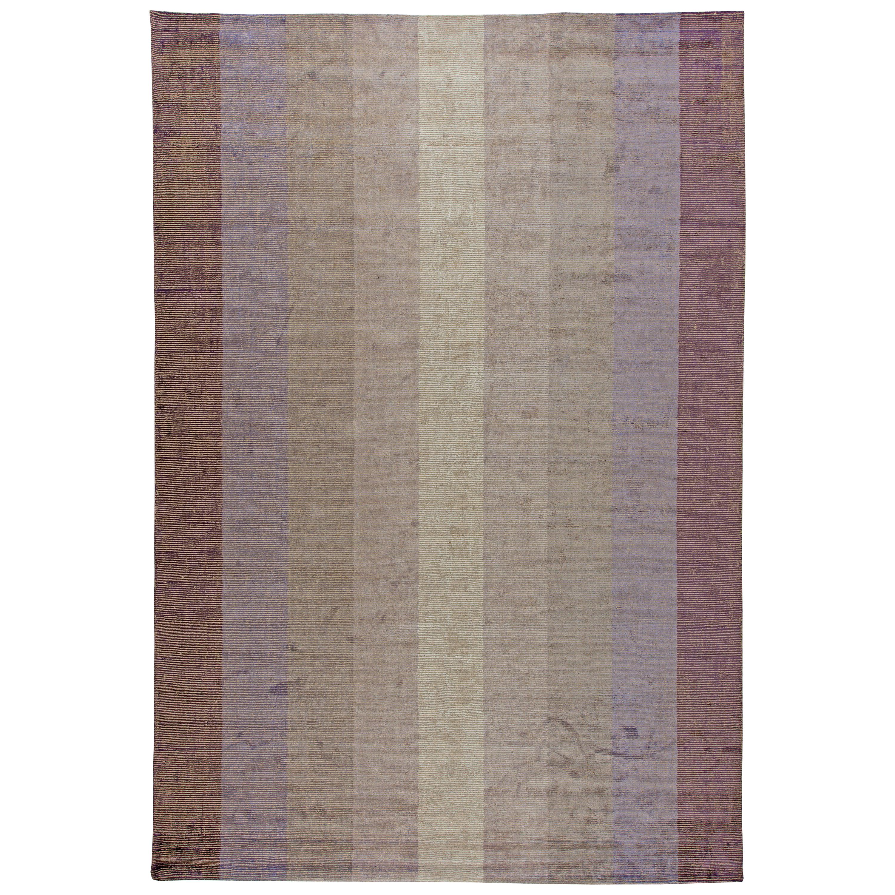 Contemporary Beach Style Area Rug with Grid Pattern and Coastal Living ...