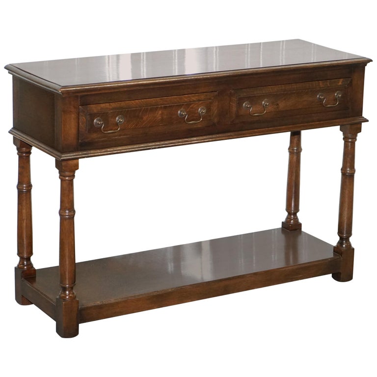 Vintage Solid English Oak Sideboard with Drawers Handmade England ...