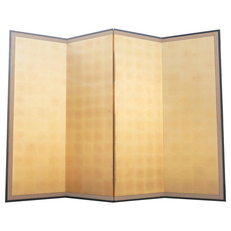 Japanese Byobu Golden Silkscreen Paravan, 1940s For Sale at 1stDibs ...