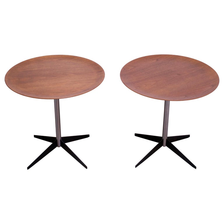 Pair of Vintage Walnut and Steel Tray Tables By George Nelson for ...