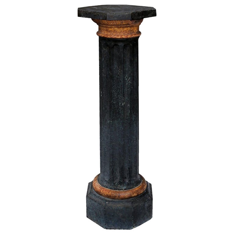 Italian Neoclassical Style Painted Scagliola Column, circa 1850 For ...