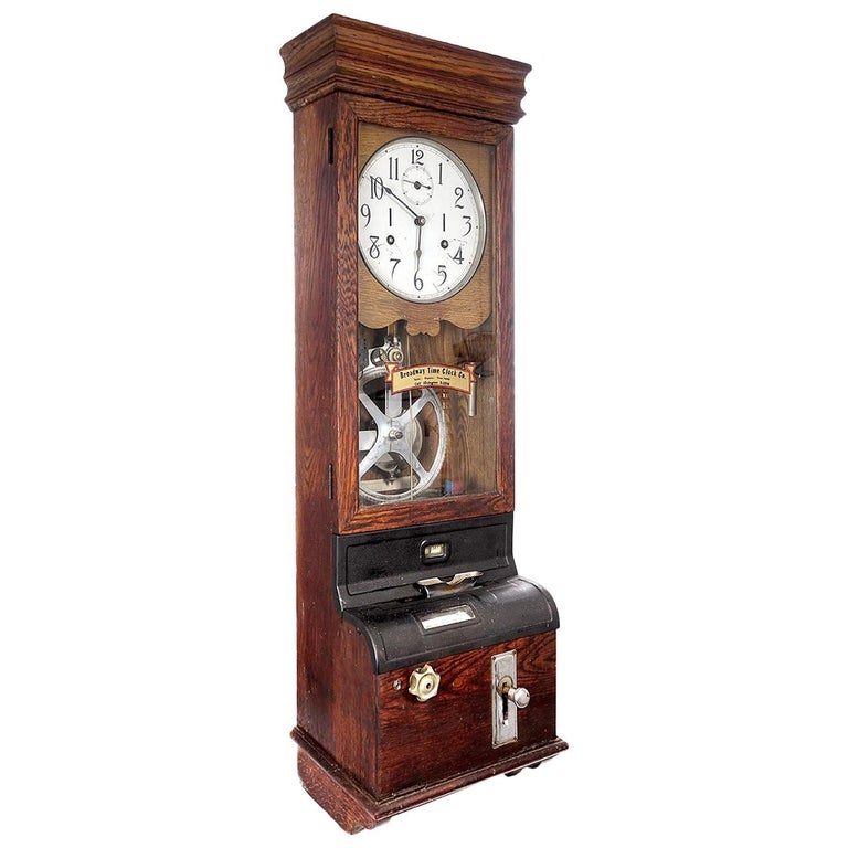 Early Recording Time Clock at 1stDibs