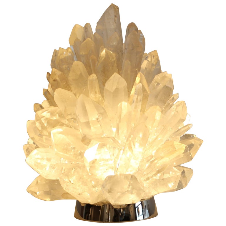 Unique Rock Crystal Lighting by Demian Quincke at 1stDibs