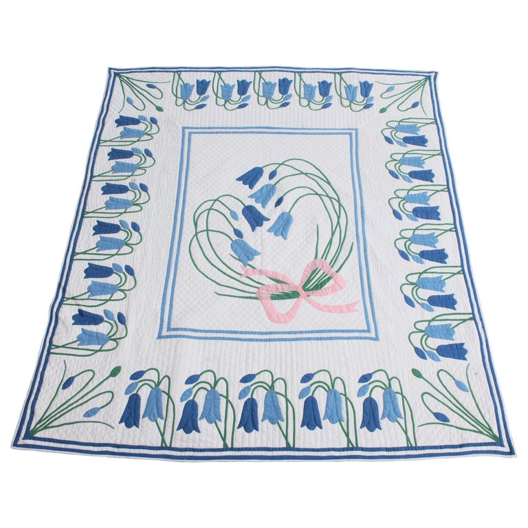 Antique Quilt, Applique Quilt, ll at 1stDibs