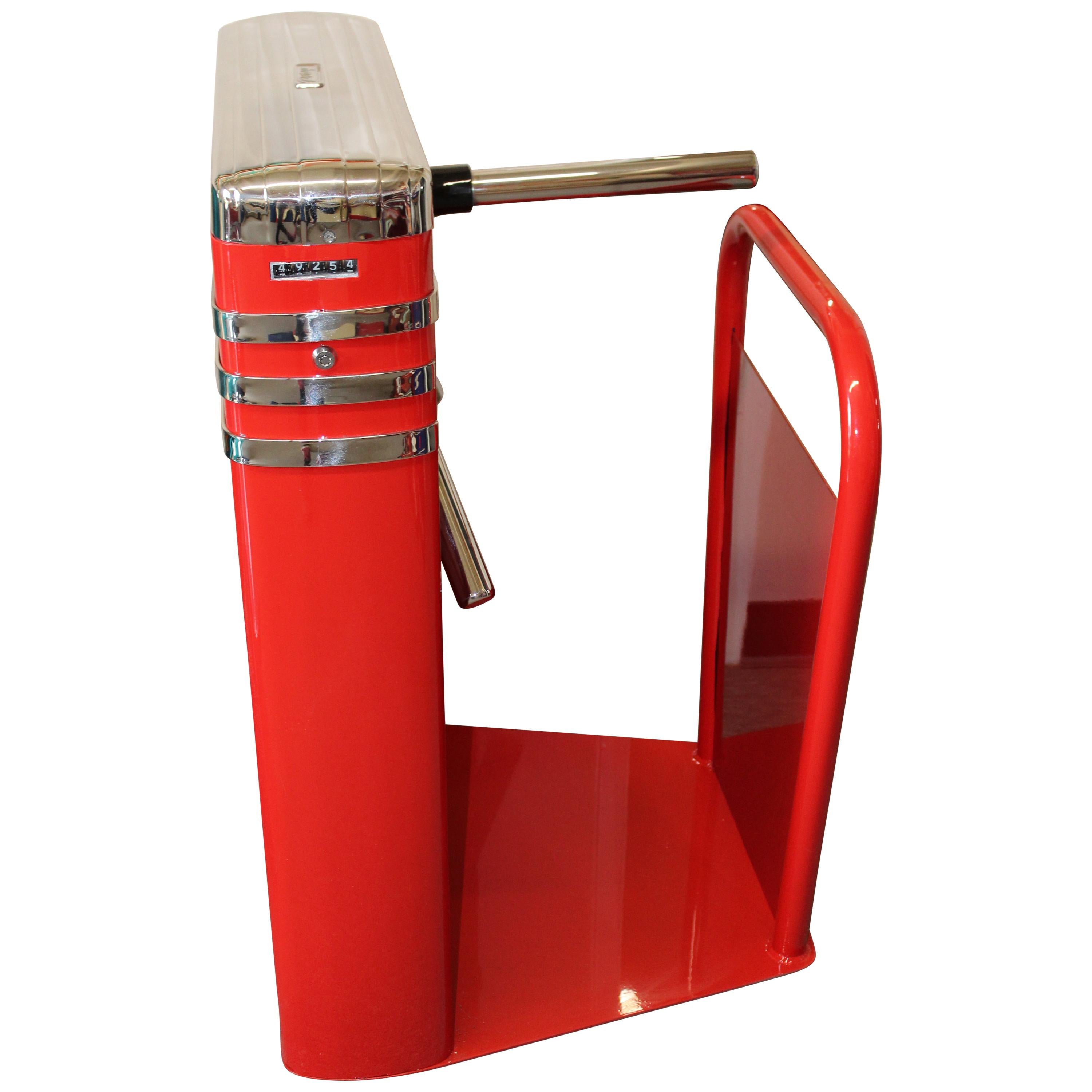 Vintage 1950s Perry Red Turnstile For Sale at 1stDibs | vintage ...