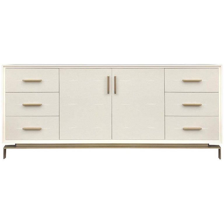 Custom Made Shagreen Sideboard For Sale at 1stDibs