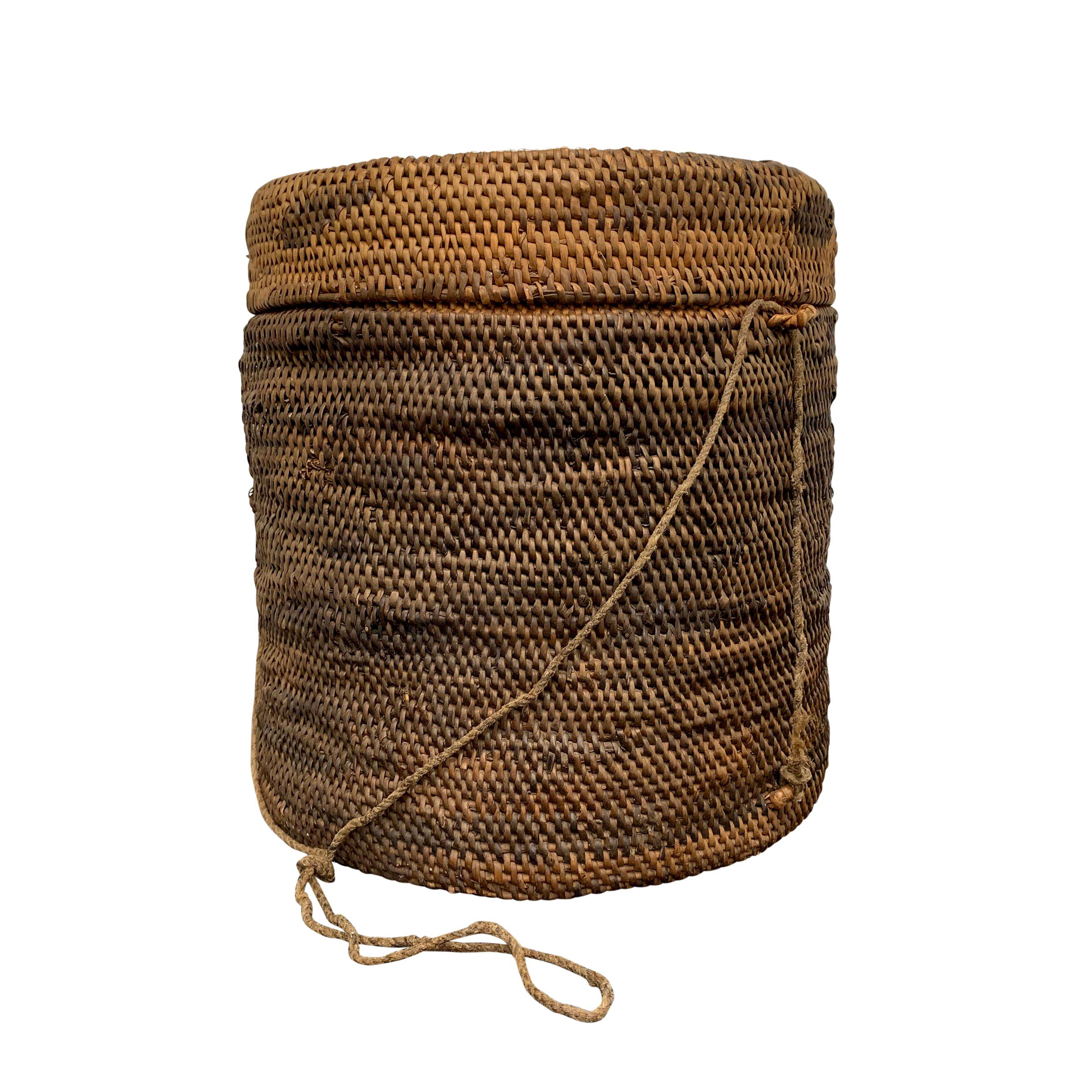 Lozi Lidded Basket at 1stDibs