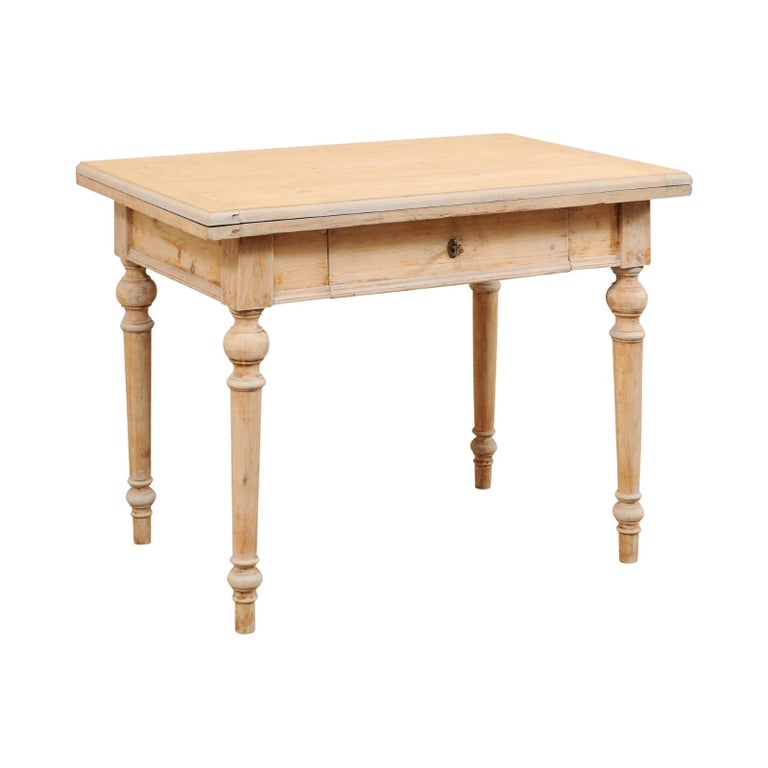Antique Swedish Table with Expandable Top at 1stDibs