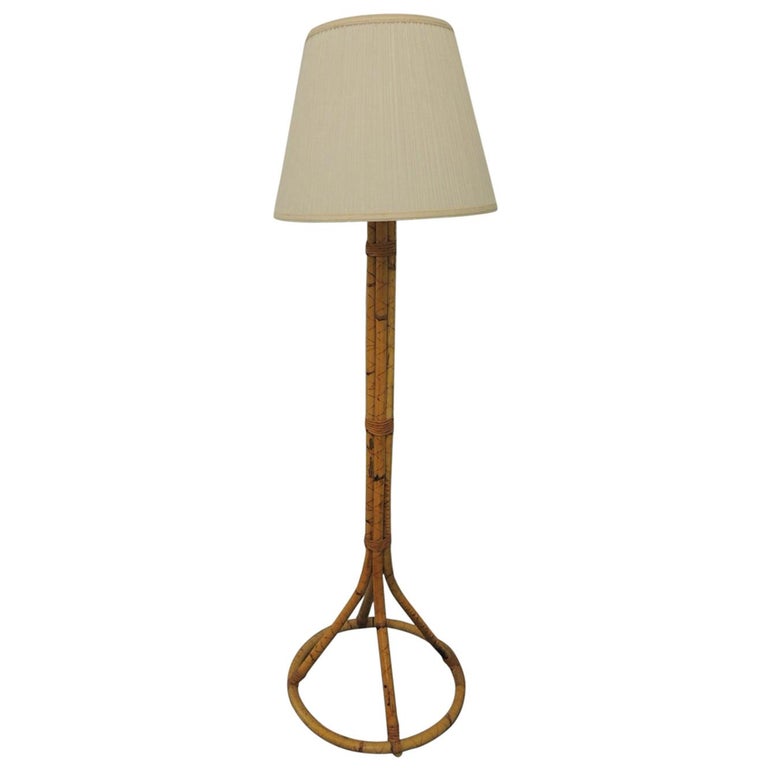 Vintage Tall Bamboo Floor Lamp at 1stDibs