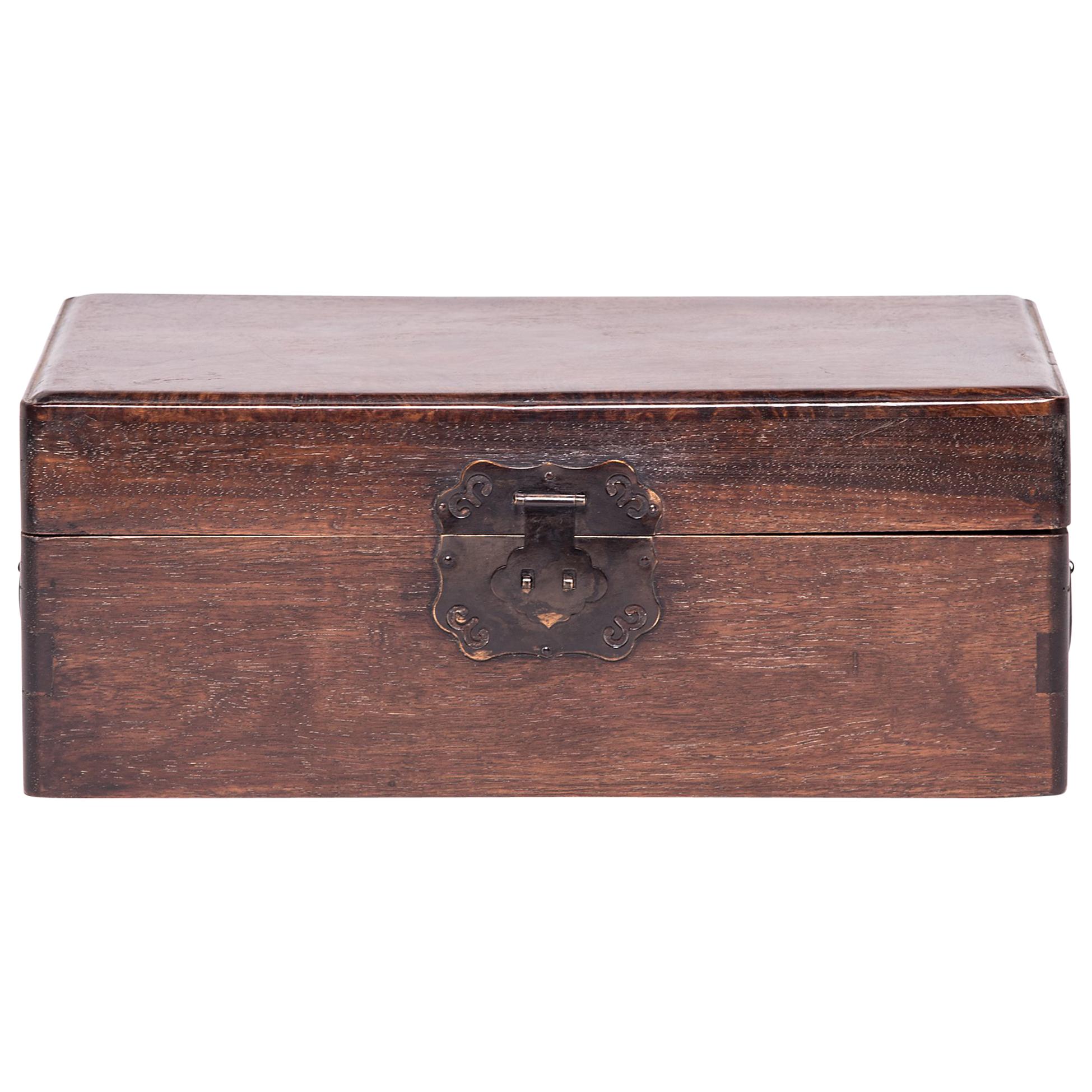 19th Century Chinese Elegant Huali Lock Box at 1stDibs