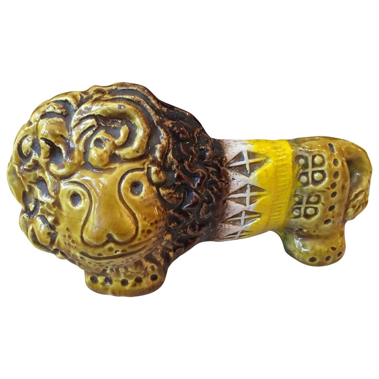 Aldo Londi for Bitossi Ceramic Lion at 1stDibs