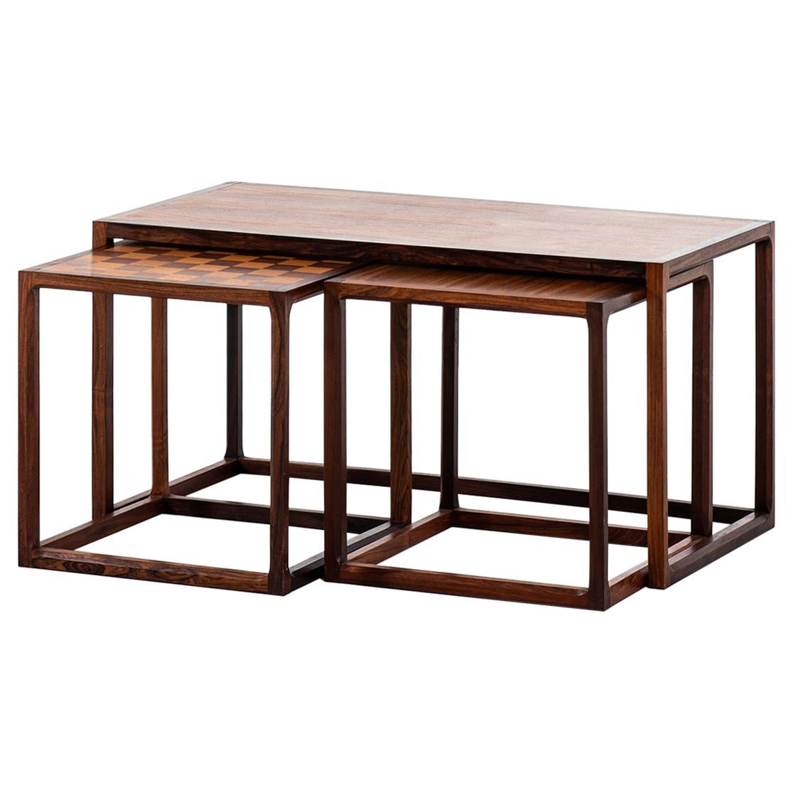 Aksel Kjersgaard Nesting Tables Produced by Odder in Denmark at 1stDibs