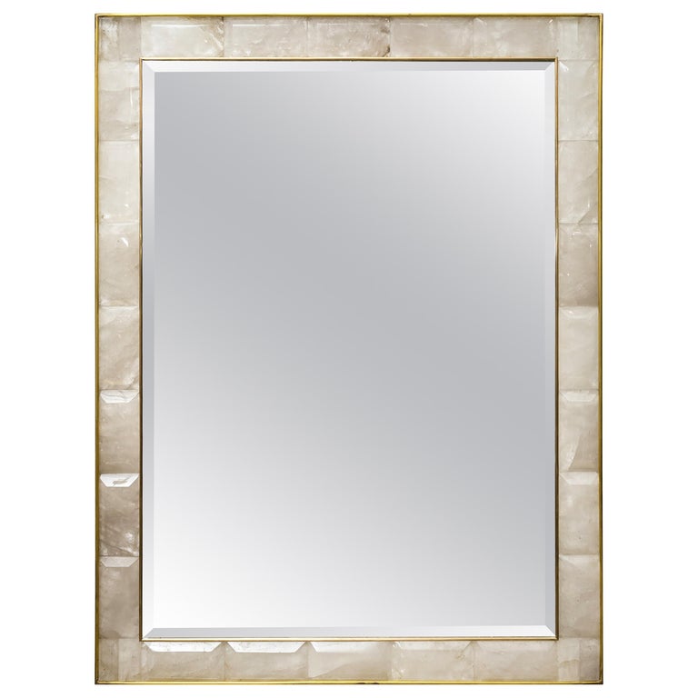 Rock crystal Mirror by Studio Glustin For Sale at 1stDibs