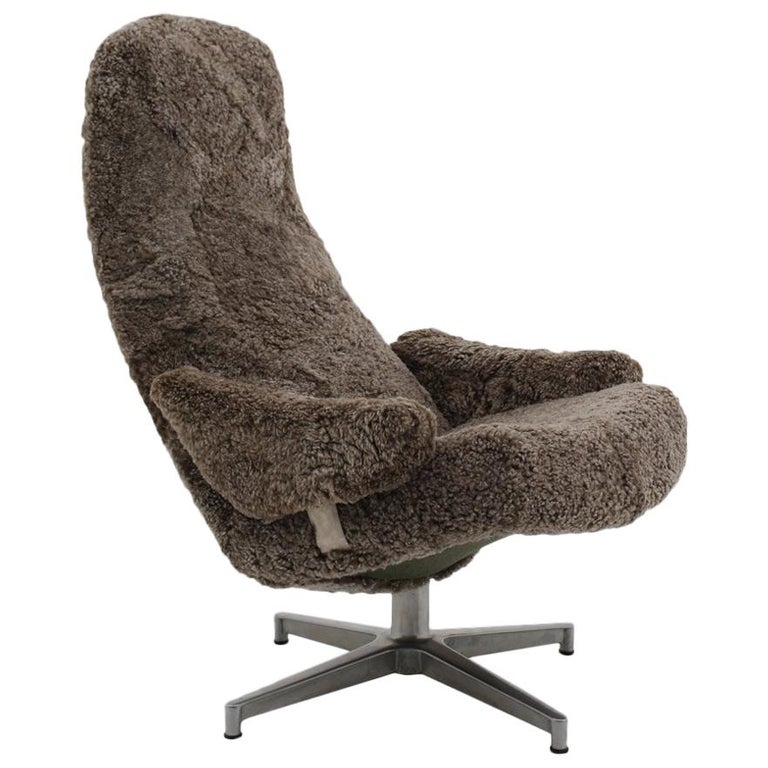 Scandinavian Midcentury Swivel Chair "Contourett Roto" by Alf Svensson ...
